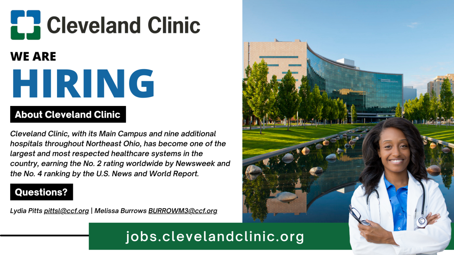 Cleveland Clinic – Multiple Positions - Global Cleveland
