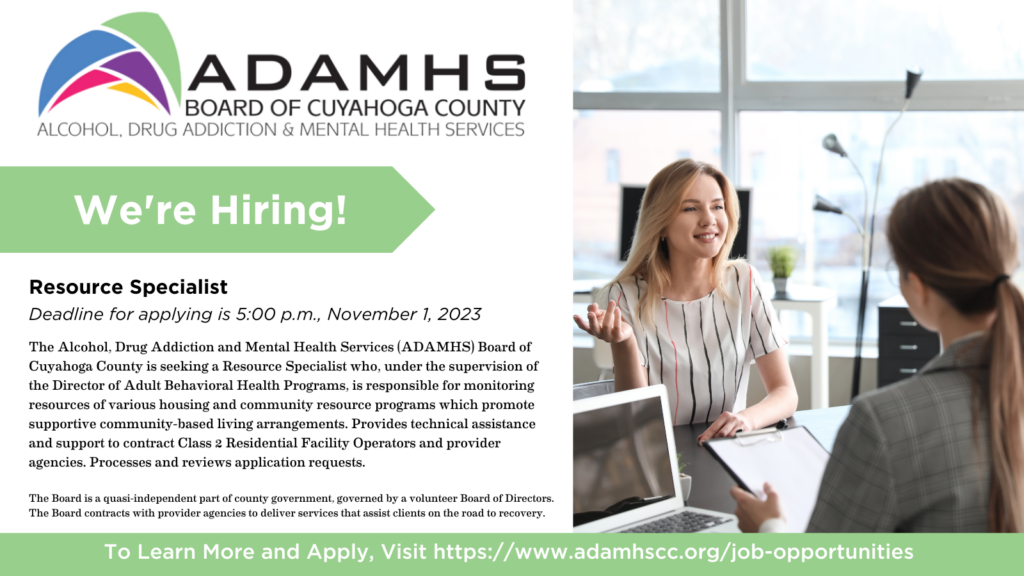 ADAMHS – Resource Officer - Global Cleveland